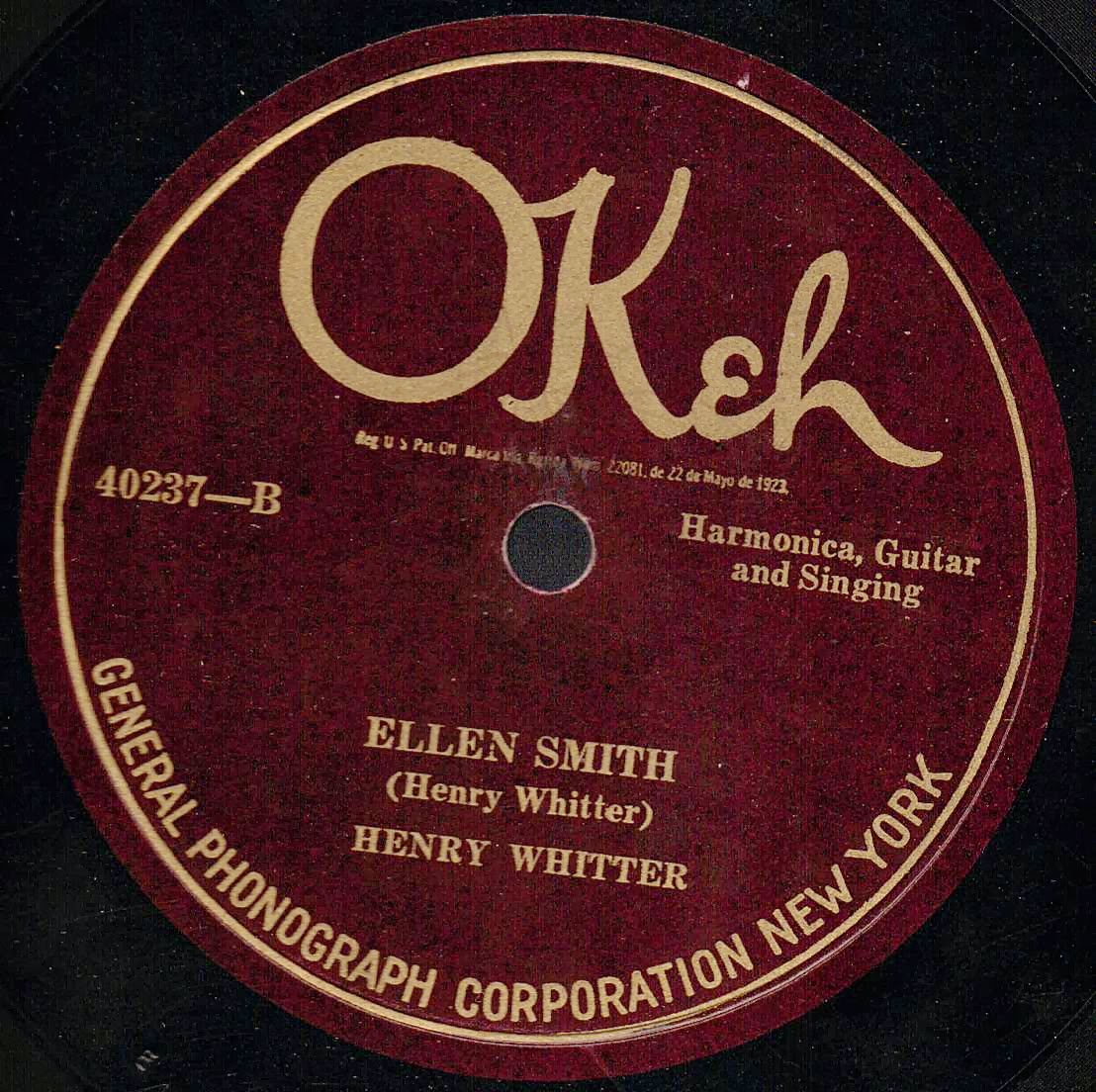Allen`s archive of early and old country music.: More Henry Whitter 78 ...