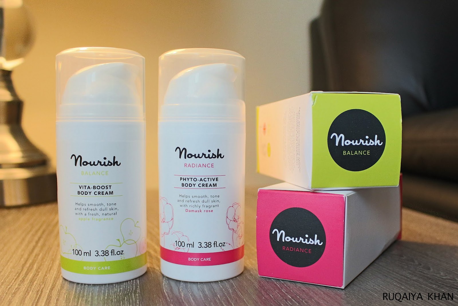Ruqaiya Khan: NOURISH Vita-Boost and Phyto-Active Body Cream Review