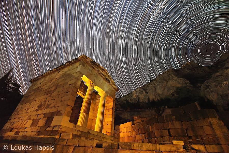 Night Sky Greece: StarTrails