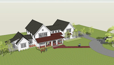 ron brenner architects: New Modern Farmhouse Design Completed