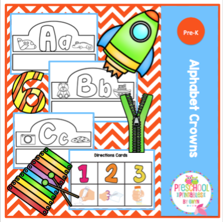 Alphabet Crowns ~ Preschool Printables