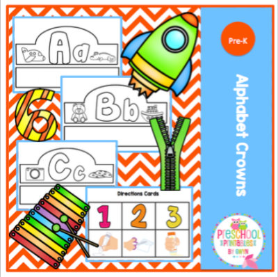 Alphabet Crowns ~ Preschool Printables