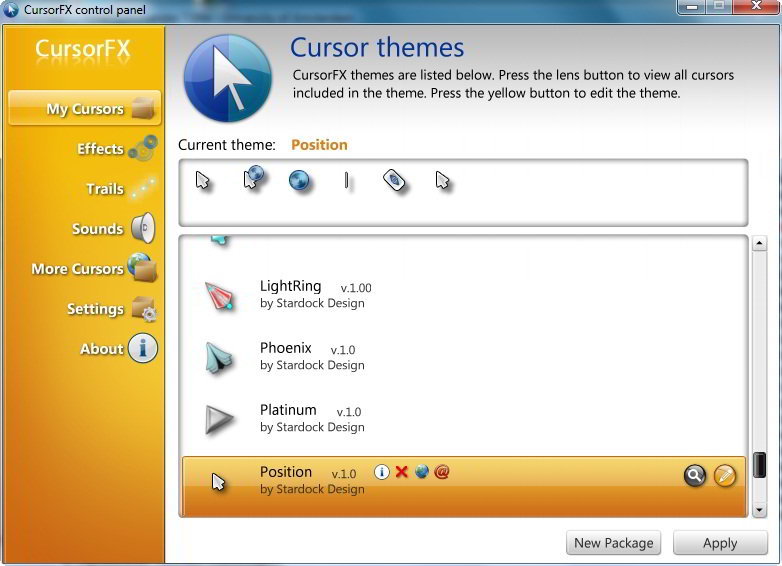Games Cracks n Movies: CursorFX 2.0 plus + 150 Themes