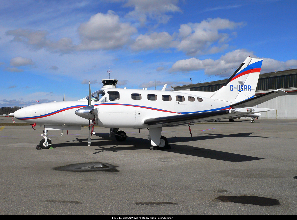FEBE *** BernAirNews.ch ©: G-USAR, Cessna C441 Conquest II, MAR17