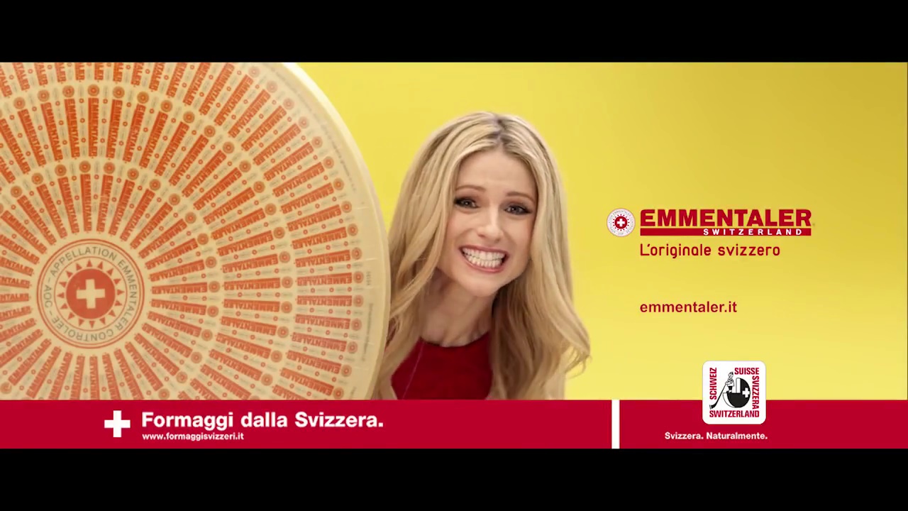 Le modelle della pubblicità: Michelle Hunziker per Emmentaler Dop ...