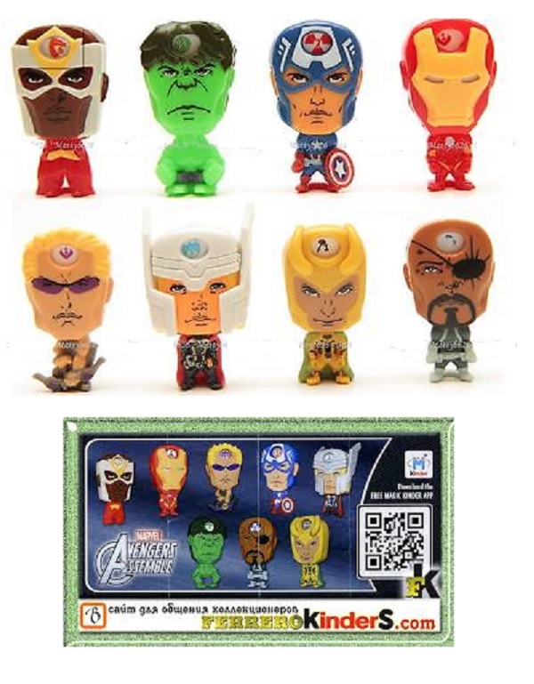 MI COLECCION DE FIGURAS: SERIES KINDER MARVEL