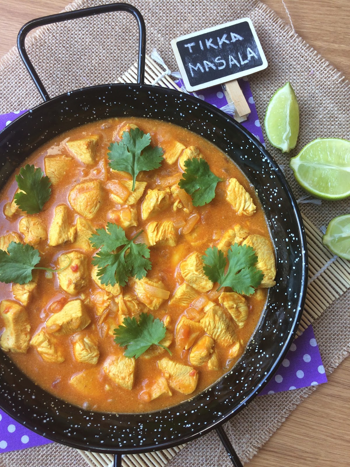 Pollo tikka masala (receta hindú). Cocinas del Mundo