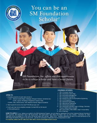 SM Foundation Offering 200 Scholarships in 2013 - The Life Trends ...