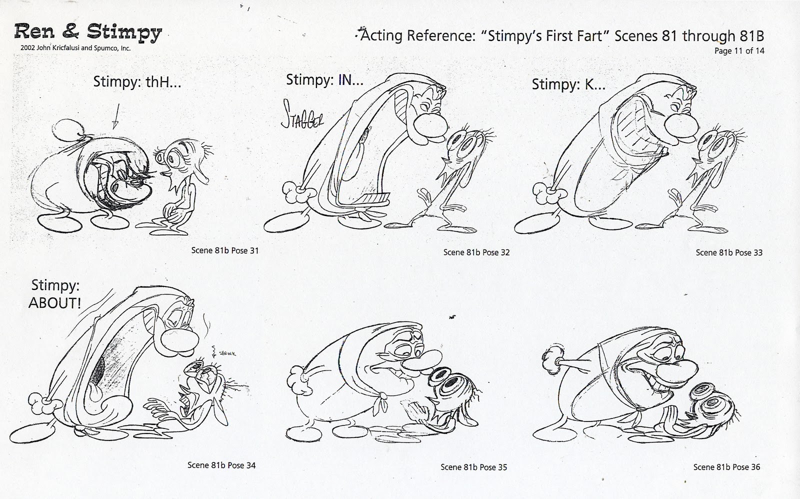Flooby Nooby: Ren & Stimpy - Acting Reference: Stimpy’s First Fart