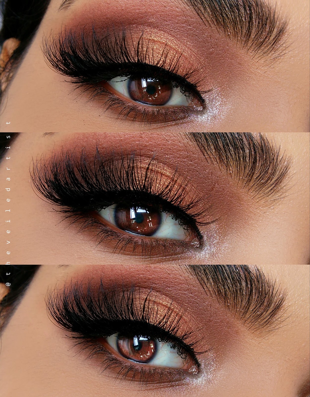 Shimmery Orange Smokey Eyes Tutorial The Veiled Artist