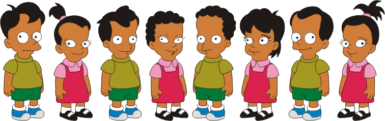 The Simpsons Vector Blog: Familia Nahasapeemapetilon