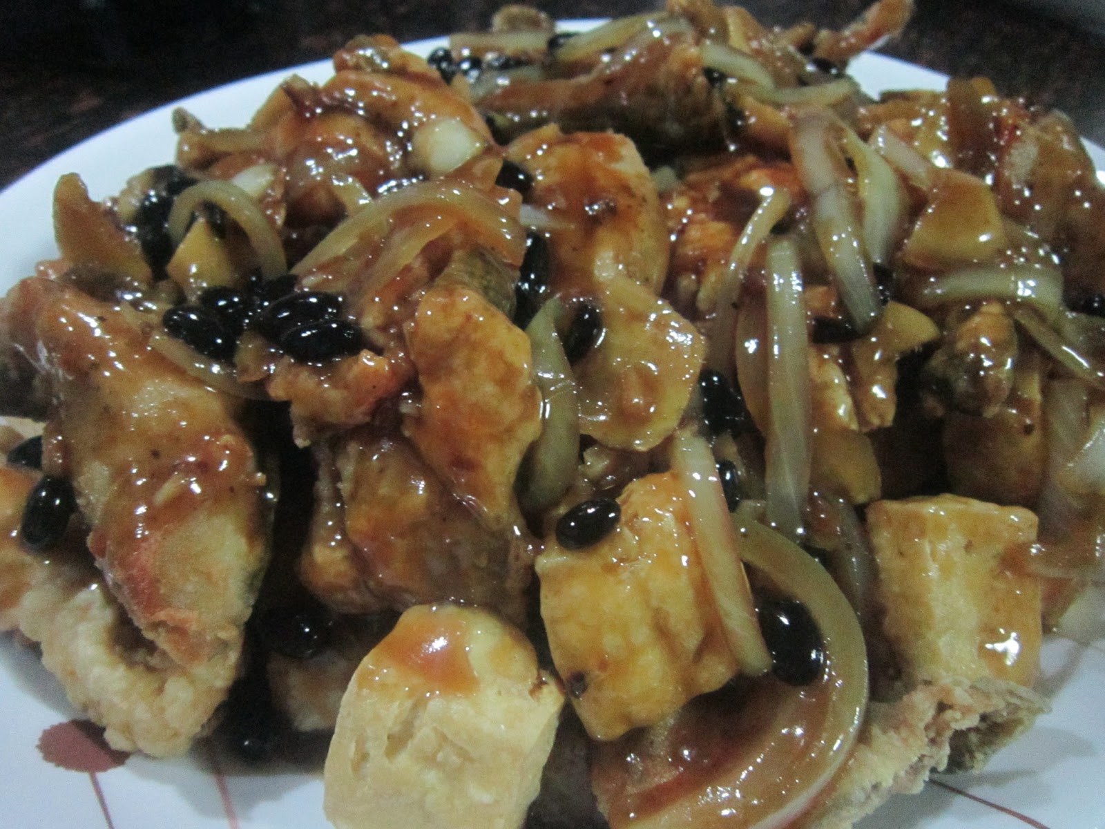 BANGUS FILLET and TOFU in BLACK BEANS SAUCE