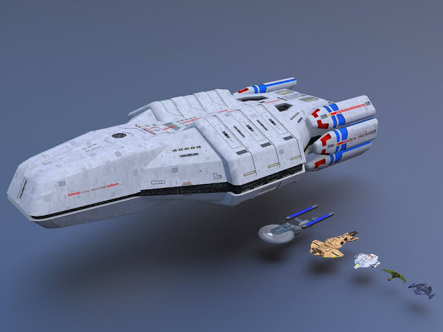 Seduced by the New...: Starship Comparison Charts