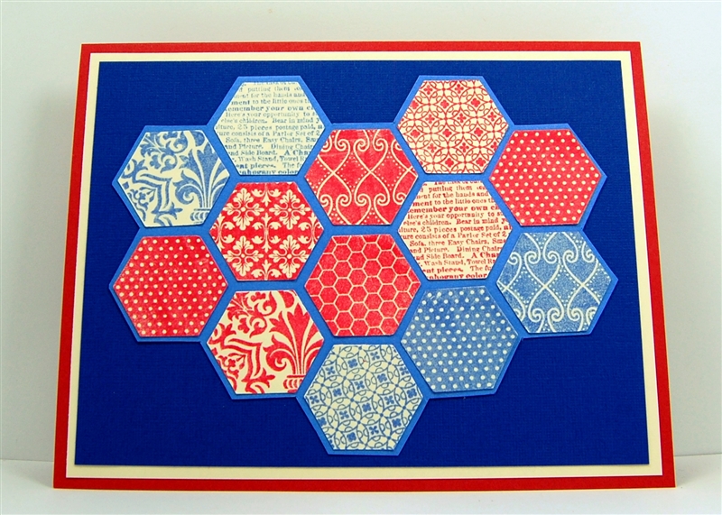 Capadia Designs: Hexagon Birthday Card