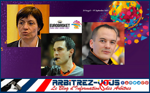 FIBA - EUROBASKET 2017 : trois arbitres français nommés sur la ...