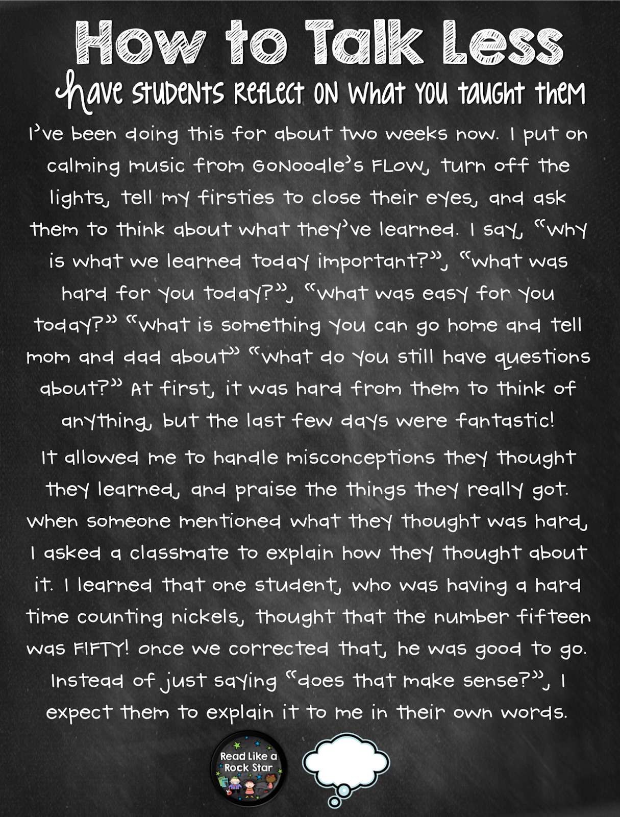 How to Talk LESS as a Teacher! - Naomi O'Brien - Read Like a Rockstar