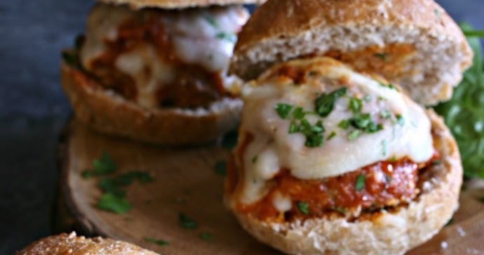 Hungry Couple: Cheesy Meatball Sliders
