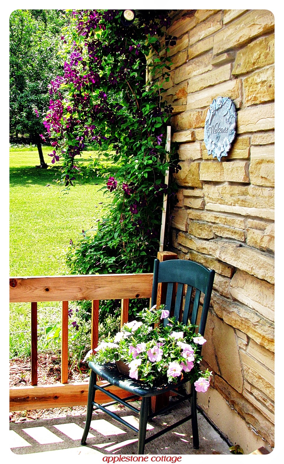 Applestone Cottage: Budget Patio Decorating