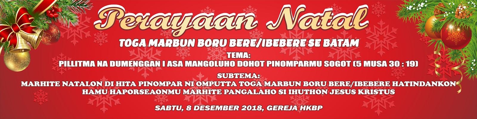 Contoh Banner / Spanduk Natal / Merrycritsmas 2018 | Gudang Banner