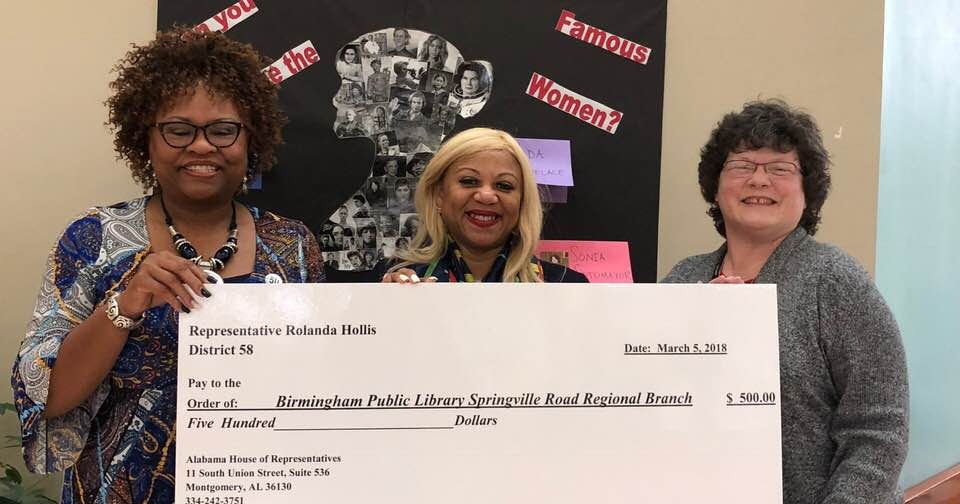 State Representative Rolanda Hollis Makes $500 Donation to Springville ...