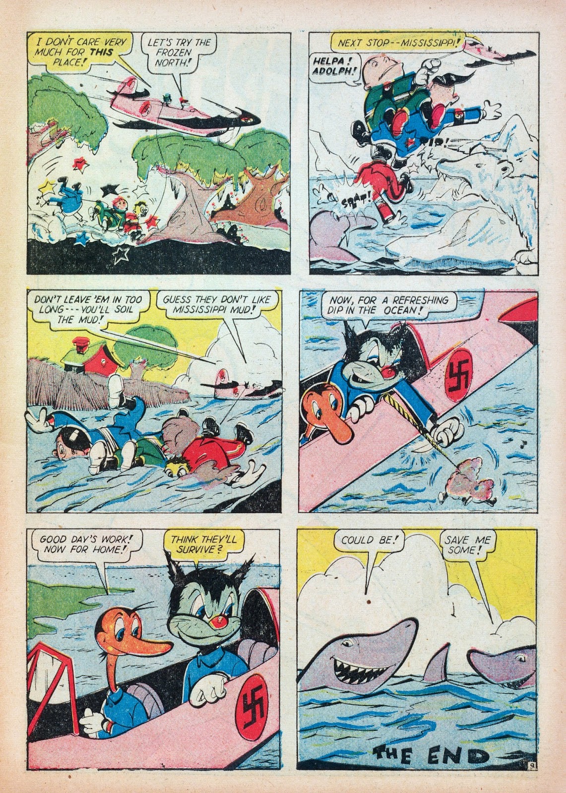 Four-Color Shadows: Gandy and Sourpuss-Terry-Toons-1943