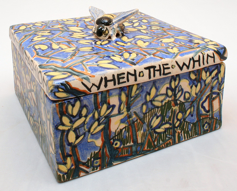 Jessie M King: A floral painted ceramic box