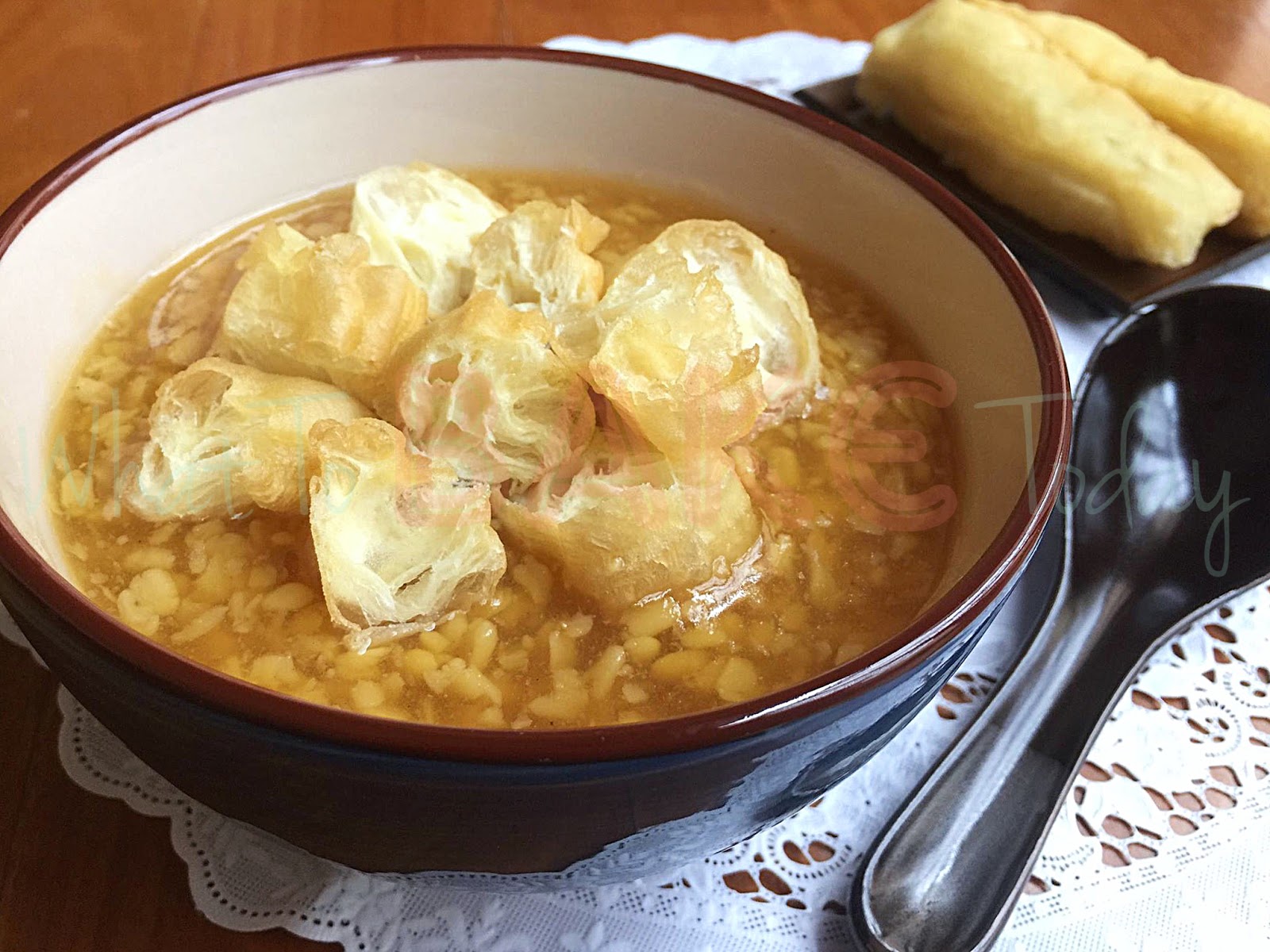 What To Bake Today: Singapore-style Tau Suan 豆爽 (Mung Bean Dessert)