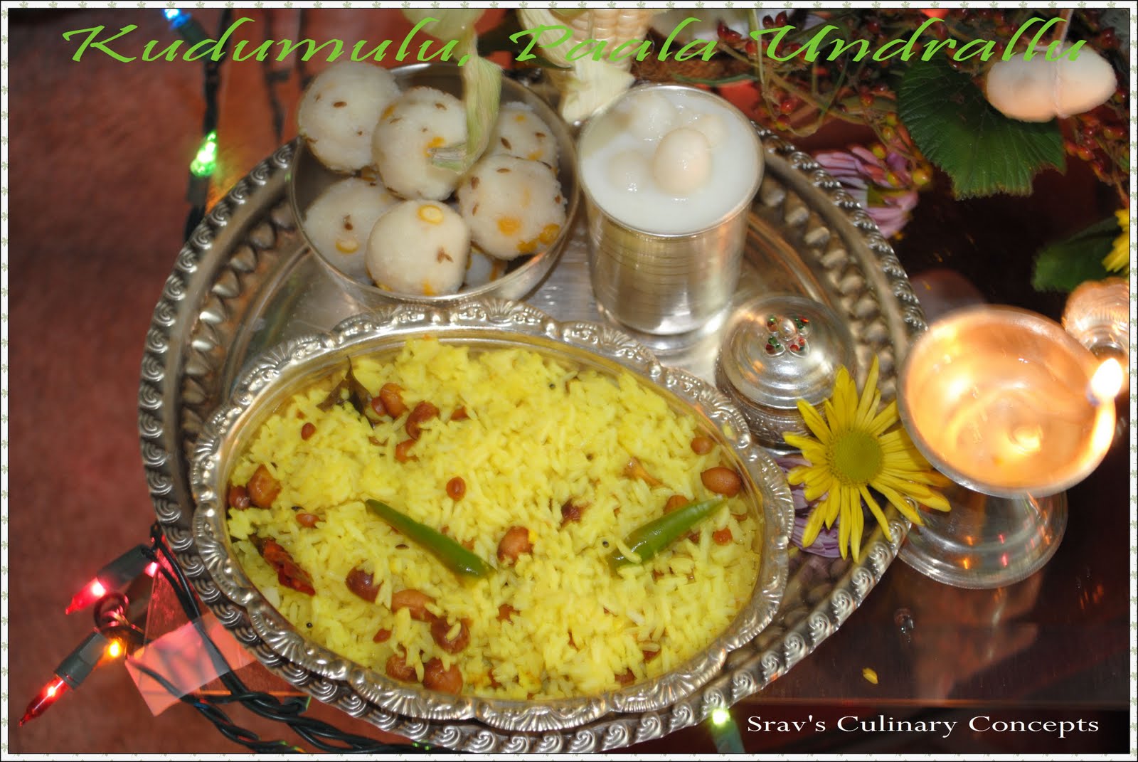 Srav's Culinary Concepts: Kudumulu, Paala Undrallu -----Vinakaya ...