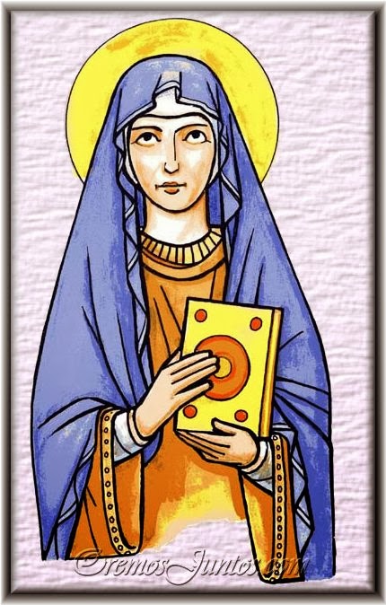 Vidas Santas: Santa Ada o Adrehildis de Le Mans, Abadesa