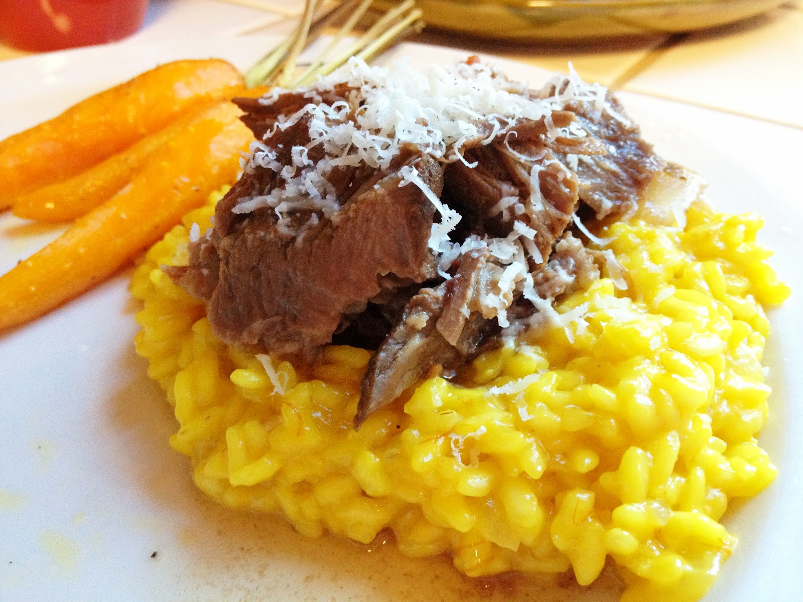 Evolution of a Foodie: Risotto Milanese with Short Ribs and Roasted Carrots