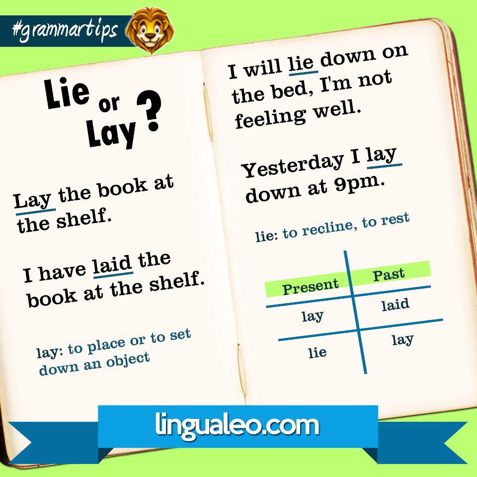 English In Jerez: Language Snippets - Lay or Lie?