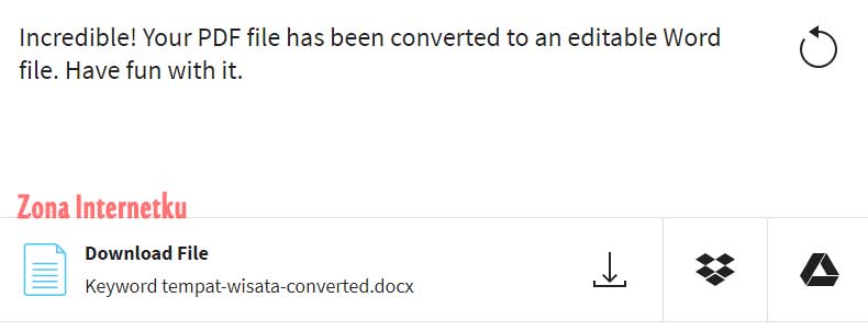 3 Cara Mengubah File PDF Menjadi Word Dan Lainnya - Zona Internetku