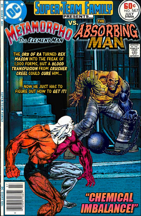 Super-Team Family: The Lost Issues!: Metamorpho Vs. The Absorbing Man