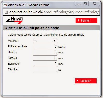 optimisations.ch: calcul du poids de porte