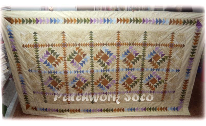 Patchwork Soco: Colchas multicolores - Vuelo de la oca