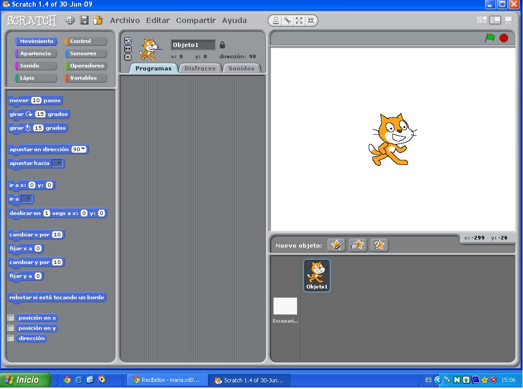 O tablón das ideas: Empieza a hacer tu programa con Scratch
