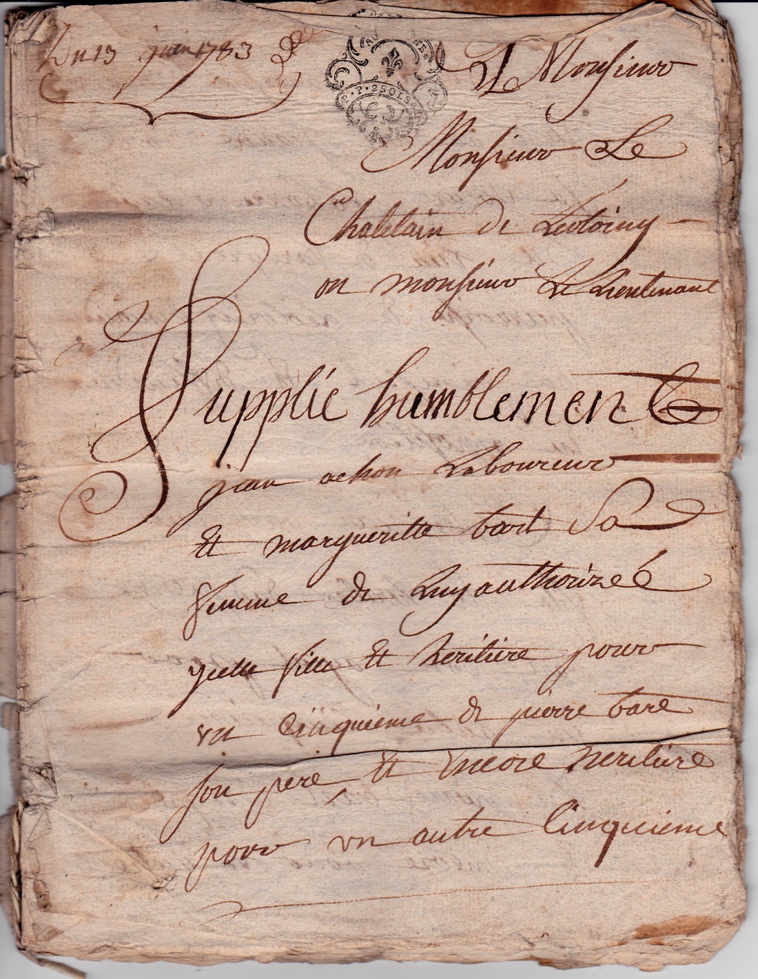 LEOTOING, VOUS CONNAISSEZ ?: Document ancien datant du 13 Juin 1783