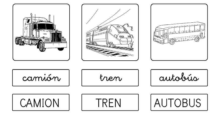 Cositas de AL y PT: Vocabulario: Los transportes