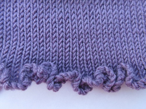 Textured Knits: FRILLED EDGING