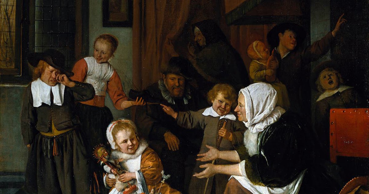 The World According to Art: Jan Steen: St. Nicholas Feast (1663 ...