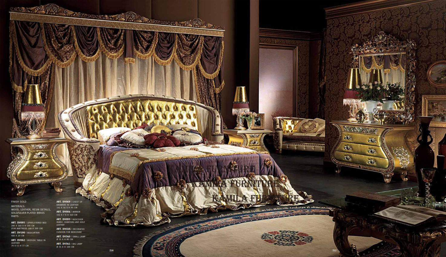 Kamila Furniture: LUXURY CLASSIC ITALIAN FURNITURE BEDROOM