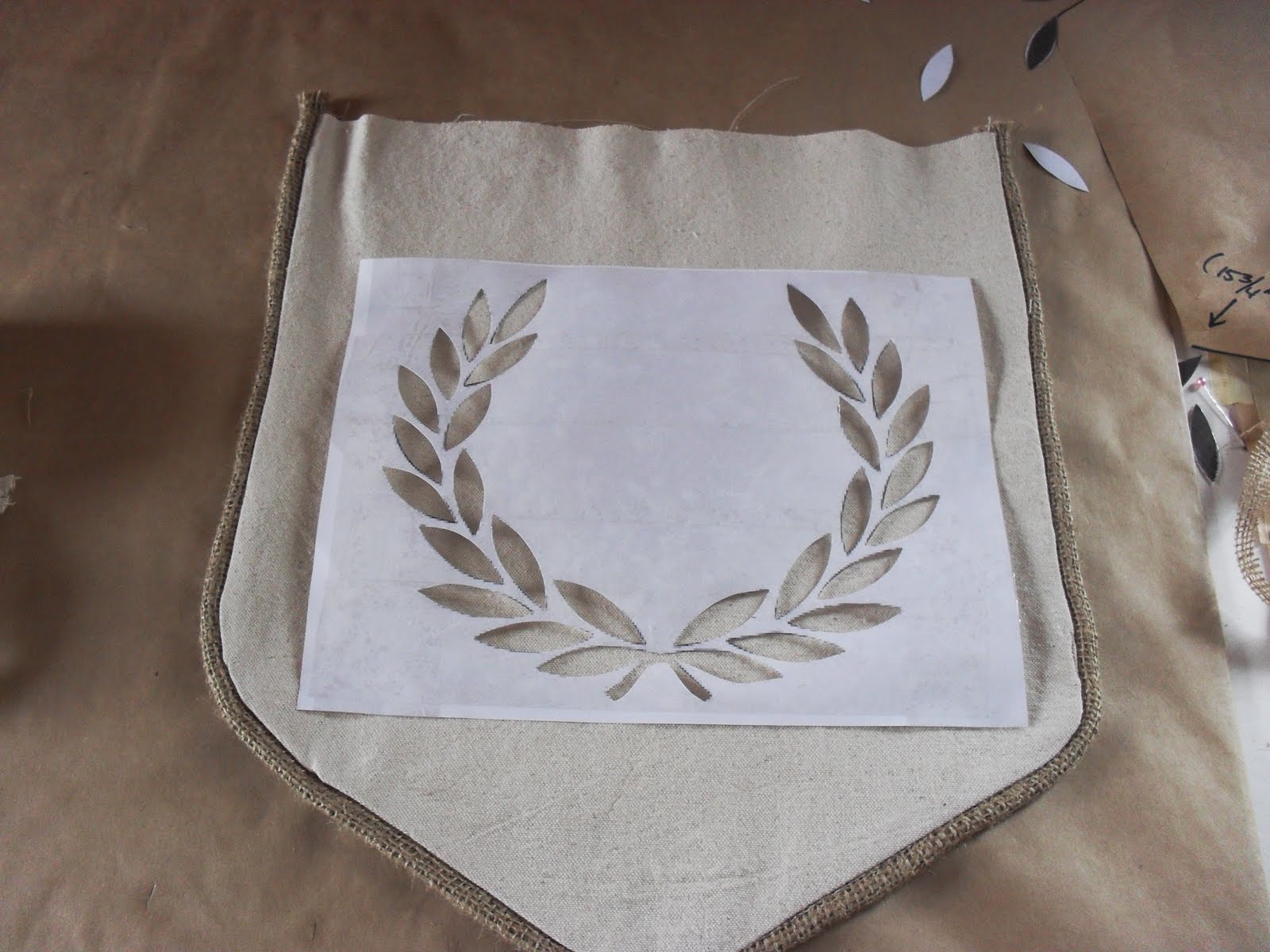 Home Frosting: Burlap & Canvas Monogrammed Banner