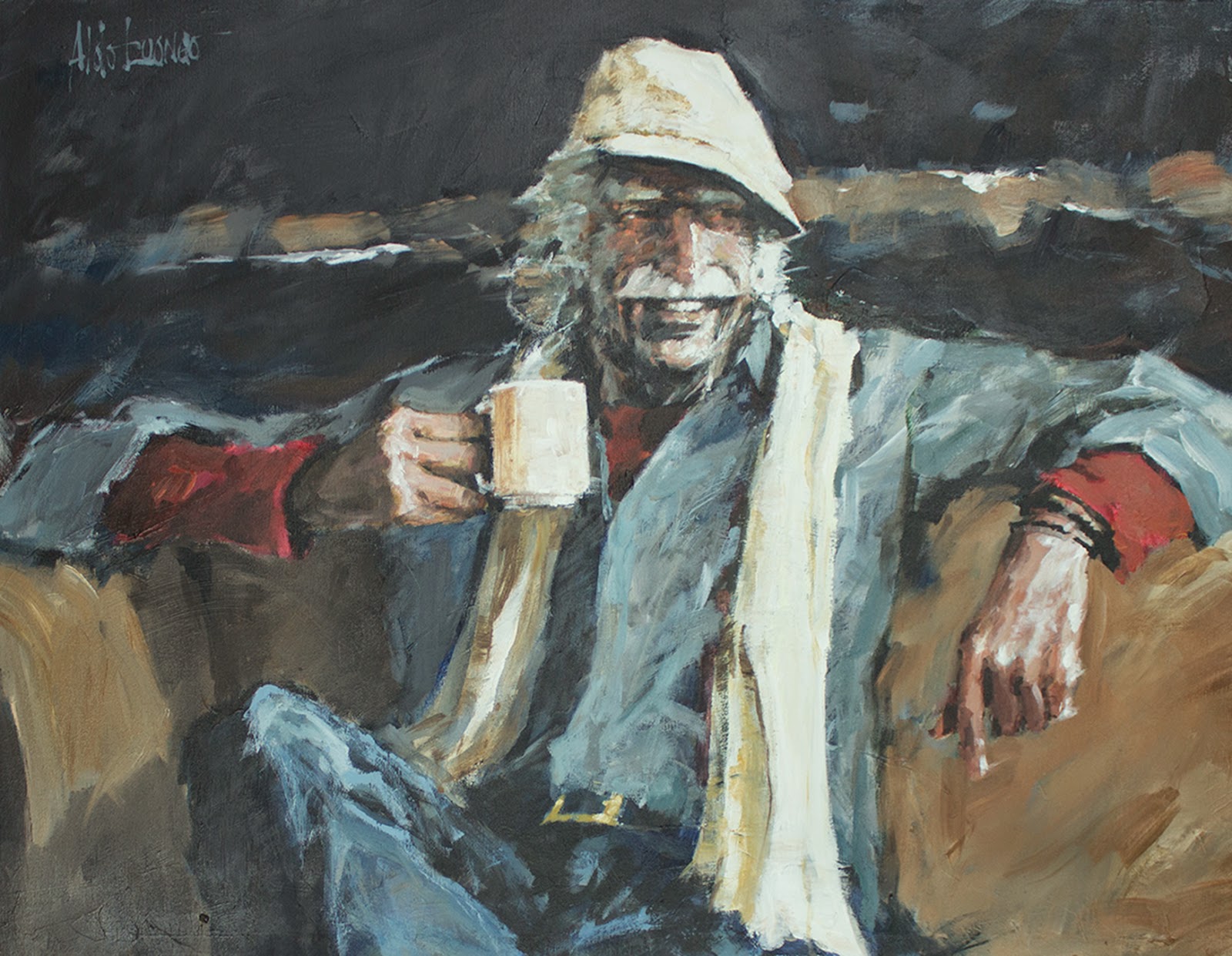 J.R. Mooney Galleries of Fine Art: The Hawk and Artist, Aldo Luongo