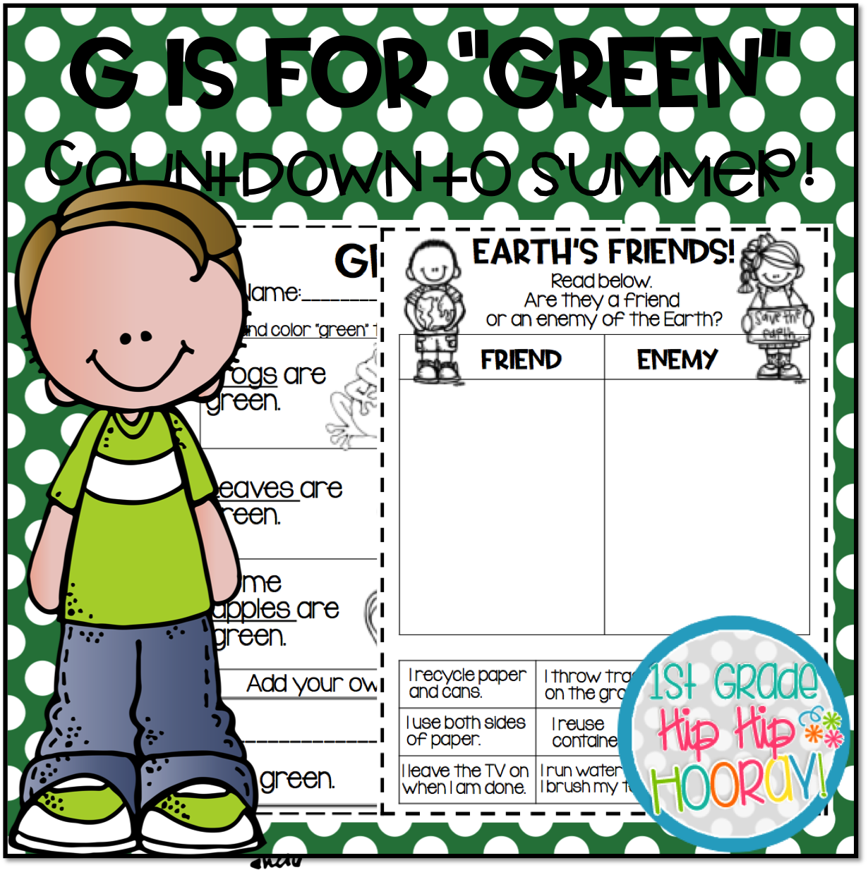 1st Grade Hip Hip Hooray!: ABC Countdown to Summer!