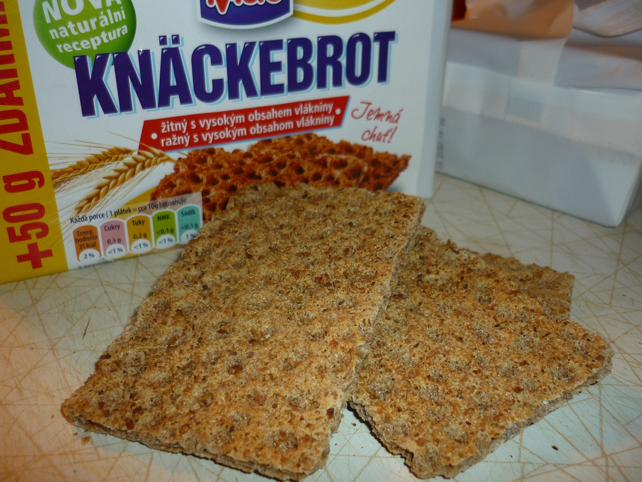 Dobroty od Adele :): Knackebrot žitný s vlákninou (Racio)