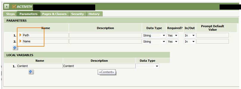 Pegadiary Set File Path And File Name As Parameters On The Connect File