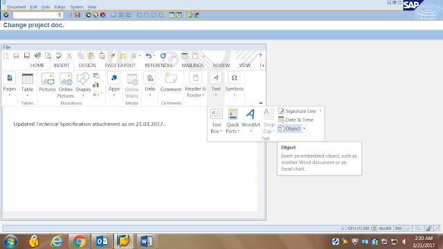 How to attach a Document in SE38 | SAP Online Guides