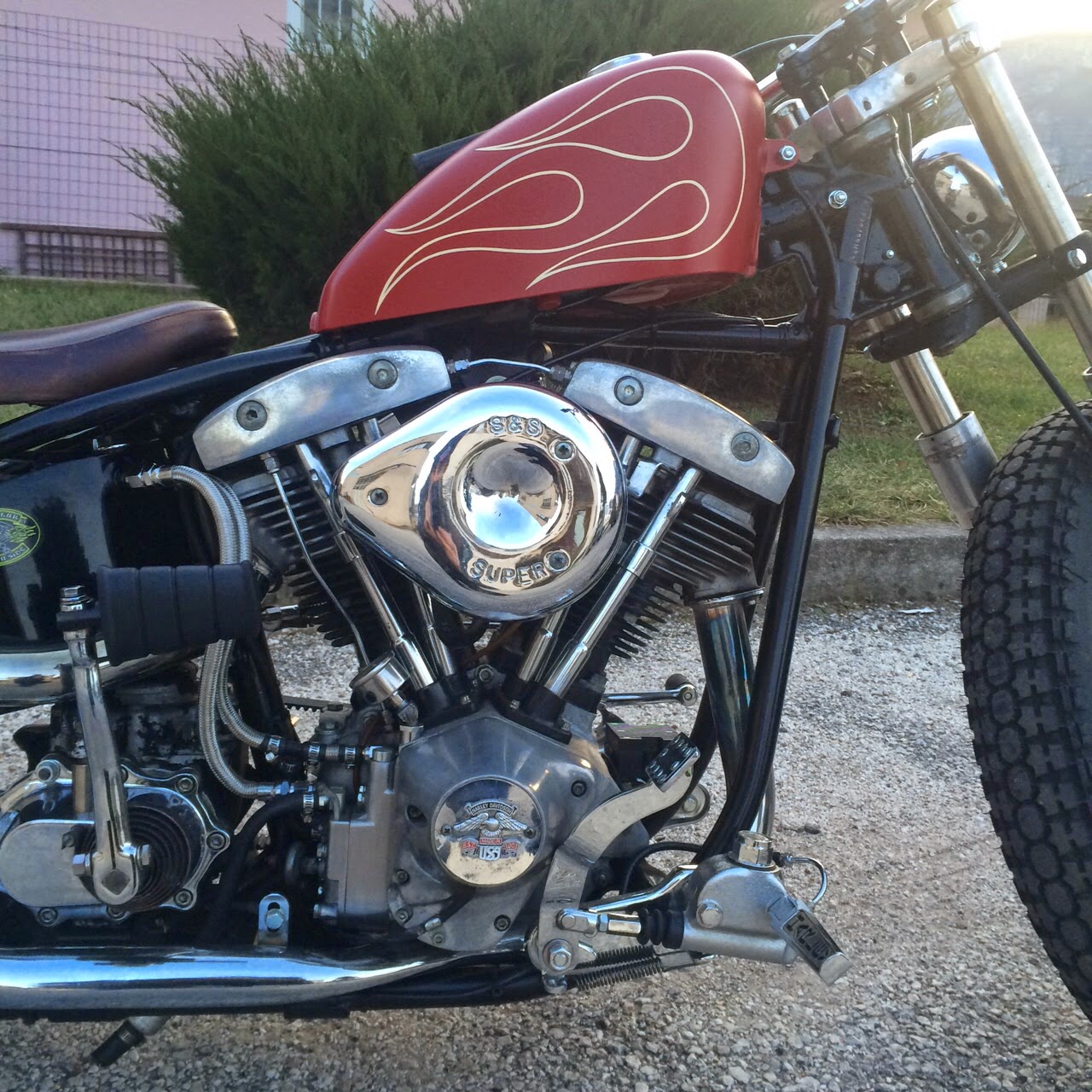 GalluzHead...... Be a Man ride a Pan : H-D Shovelhead FX Chopper rigid ...