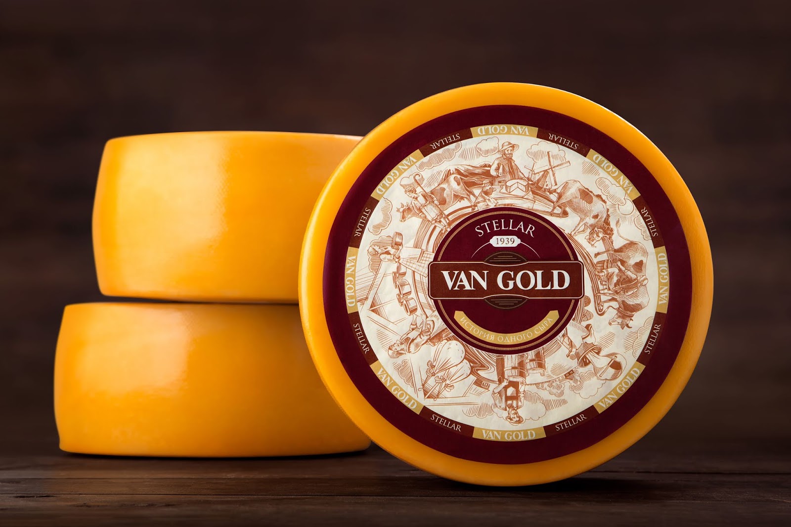 Van Gold: Traditional European Cheeses from Belarus on Packaging of the ...