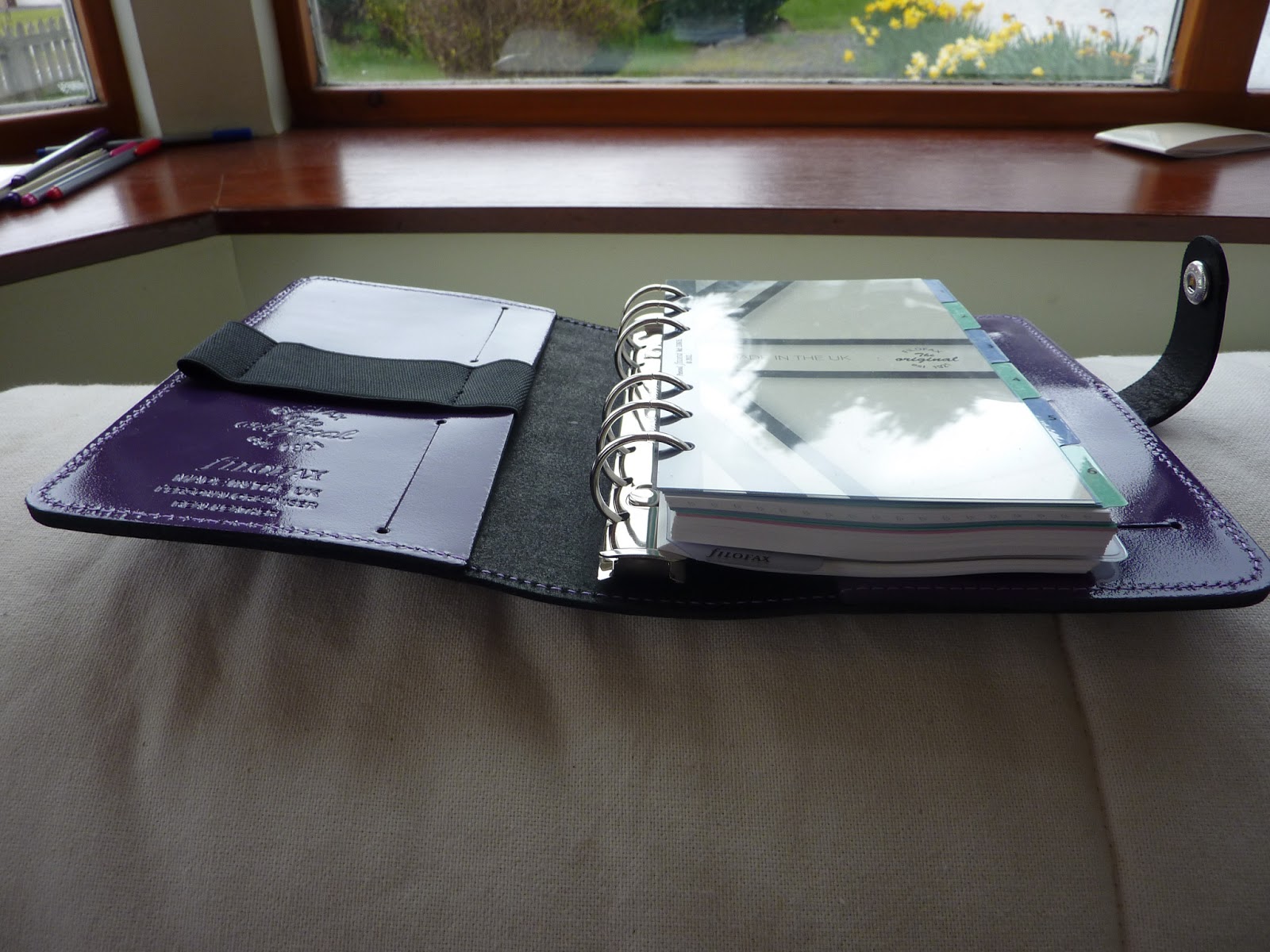 Plannerisms: The Original personal size Filofax in Patent Purple